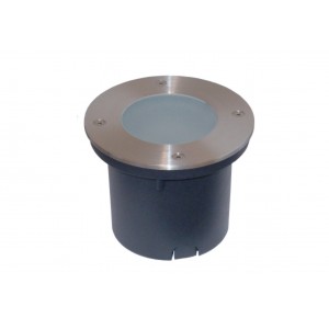 Round in-Ground Light fitting including lamp